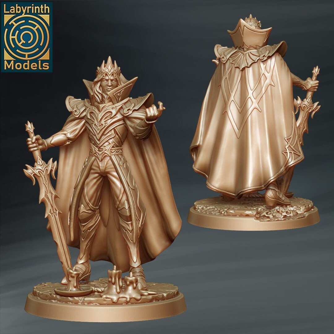 Vampire Kingdom Vampire Lord Miniature D&D Fantasy RPG Labyrinth Models ...