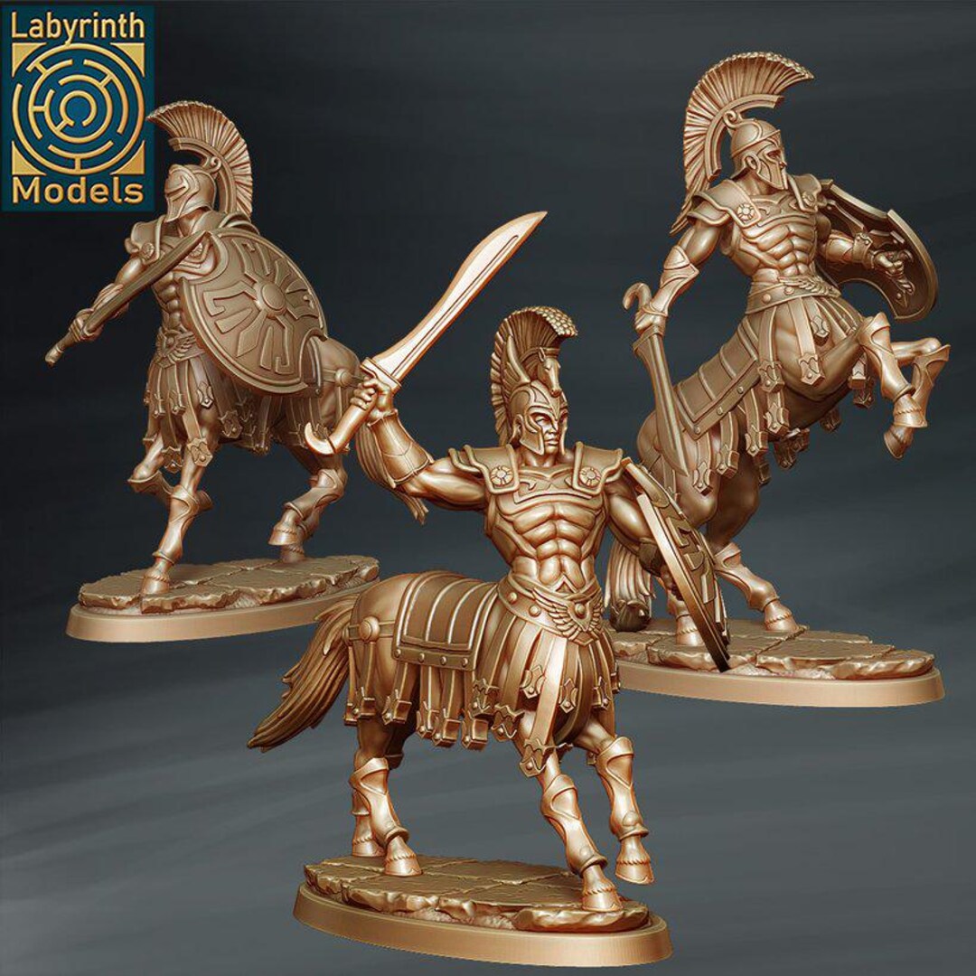 Olympians Armoured Centaurs - Individual/set of 3 Miniatures - D&D ...
