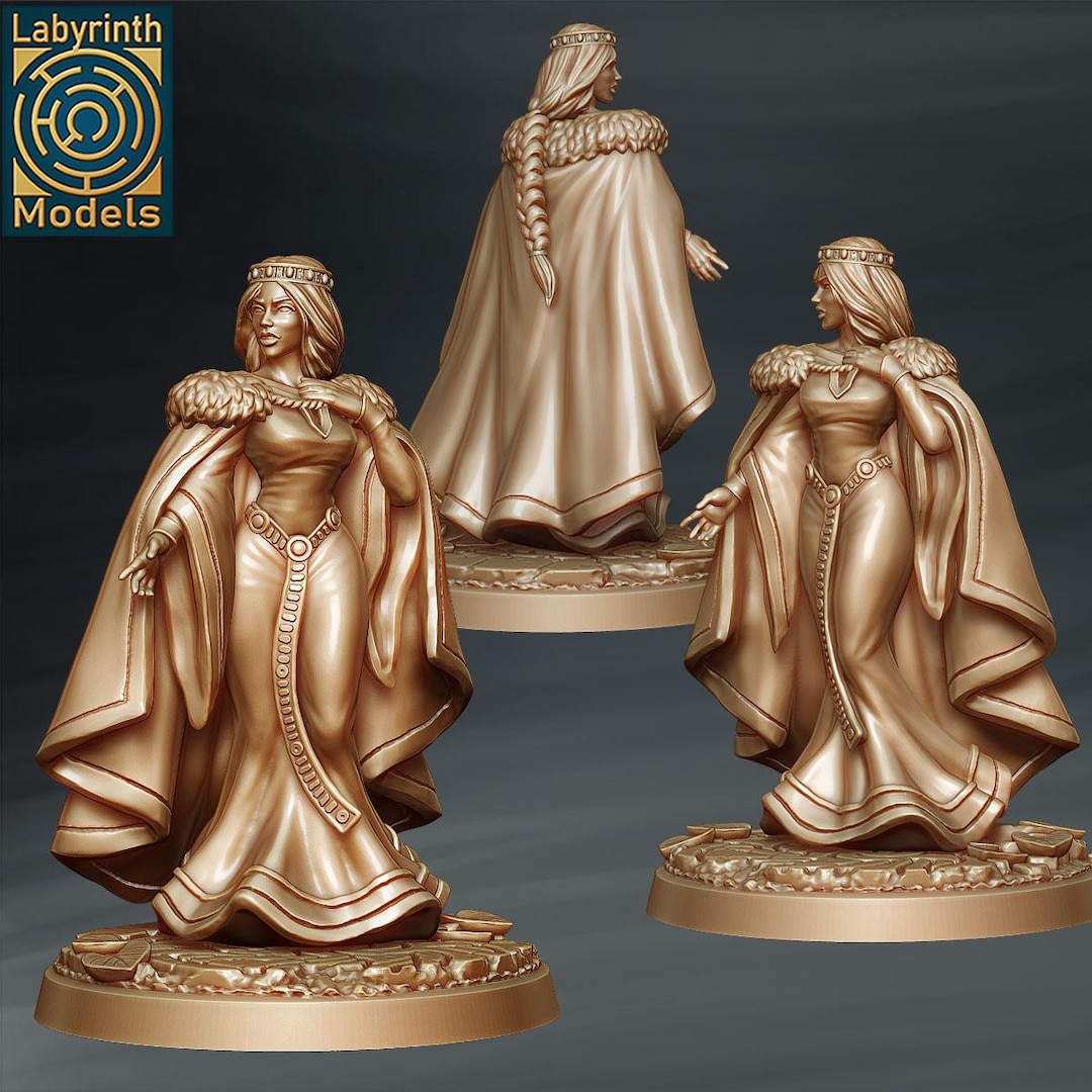 Arthurian Legend, Princess Isolde Miniature - D&D Fantasy RPG ...