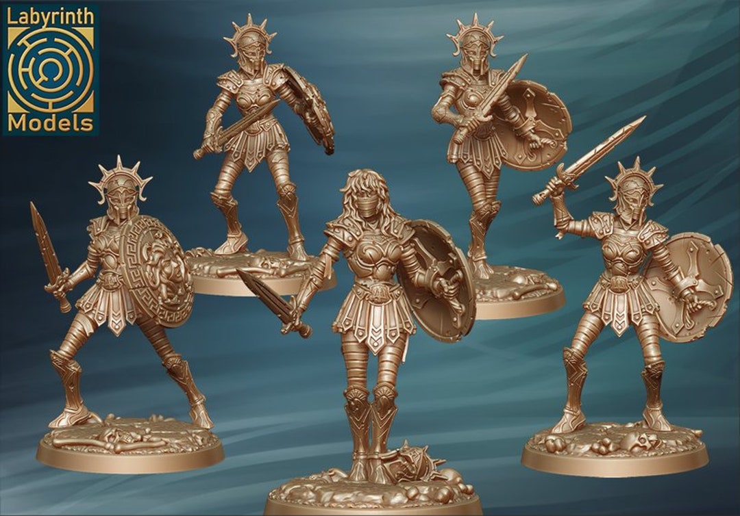 Amazon Daughters of Persephone Unit (individual/set of 5 Miniatures ...