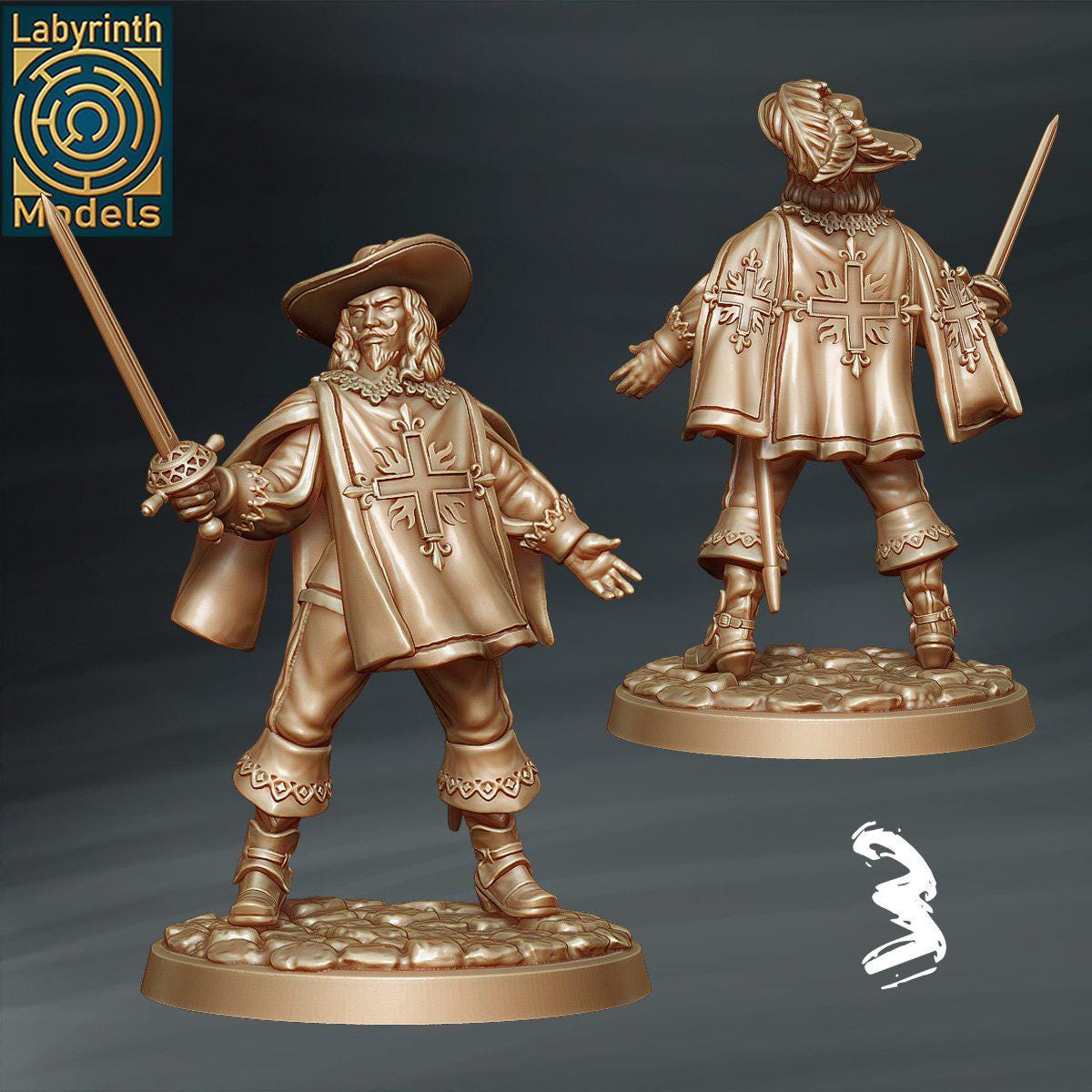 Musketeer Unit - Individual/set of 6 Miniatures - D&D Fantasy RPG ...