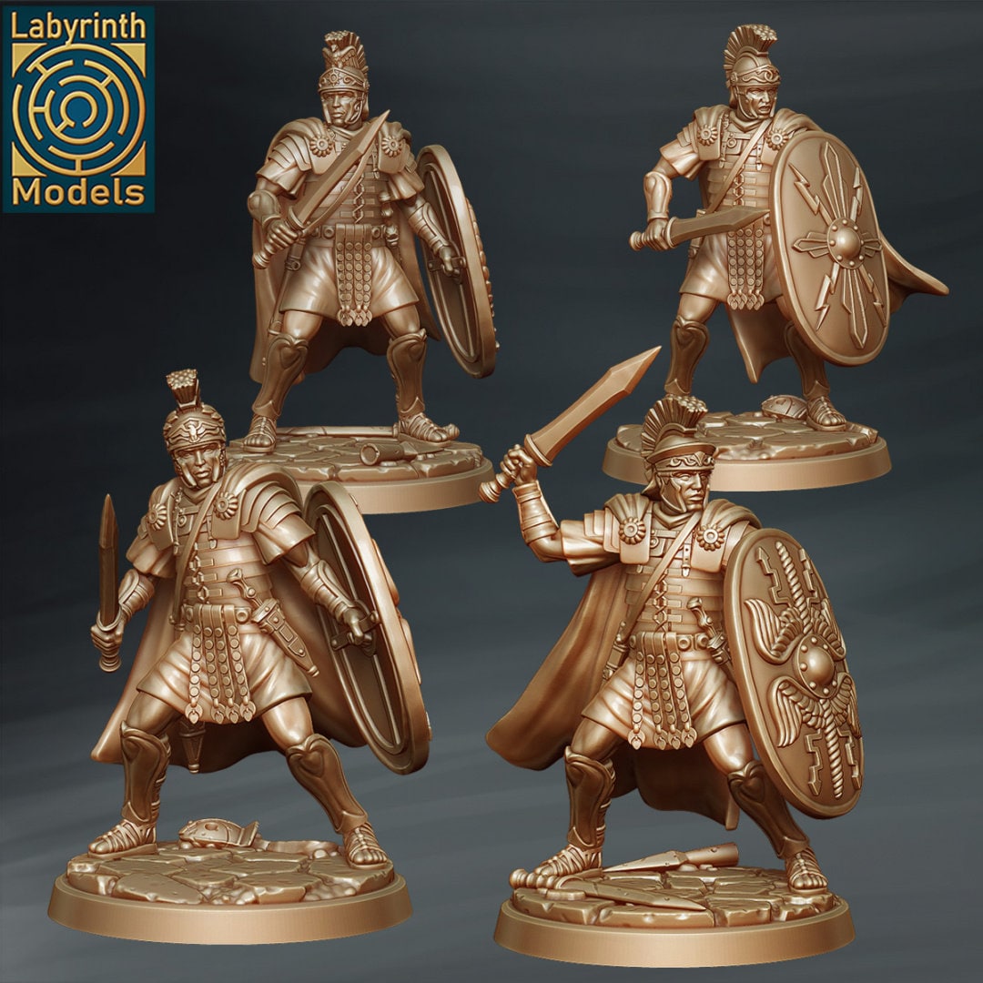 Aquila Empire: Praetorian Guard - Individual/set of 4 Miniatures - D&D ...