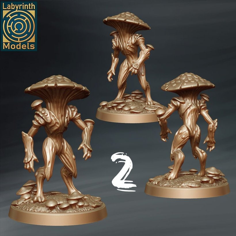 Wood Elf Spirit Spores, Mushroom People, Fungi, Toadstool Unit ...