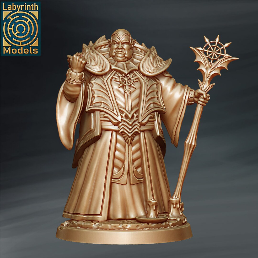 Vampire Kingdom Sorcerer Priest Miniature D&D Fantasy RPG - Labyrinth ...