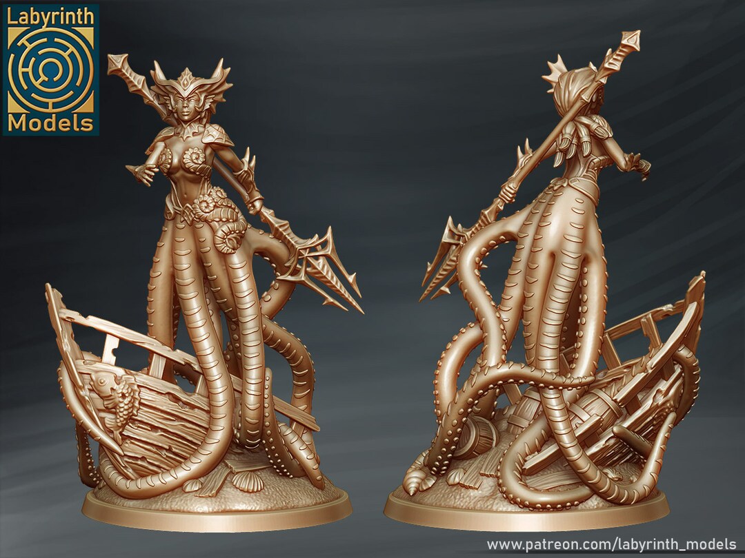 Sea Elves Witch, Eidolon - D&D Fantasy RPG - Labyrinth Models - Idoneth ...