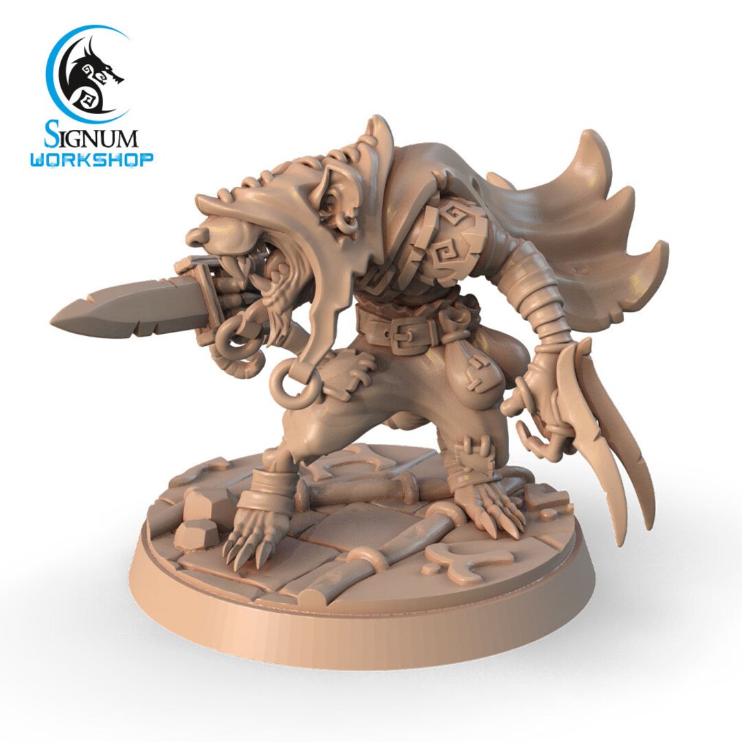 Walry, the Ripper Rat – Signum Workshop - Skaven Assasin Miniature - Etsy