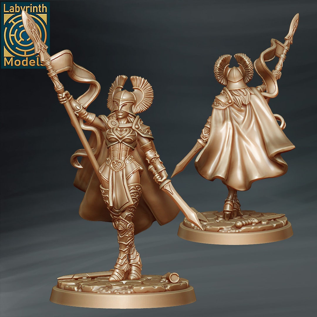 Gladiators Arena Champion Miniature (female) - D&D Fantasy RPG ...