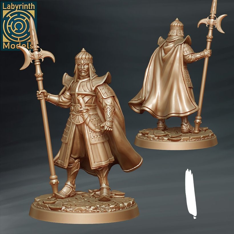 Cerulean Kingdom Sultans Guard Polearms Individual/set of 5 Miniatures ...