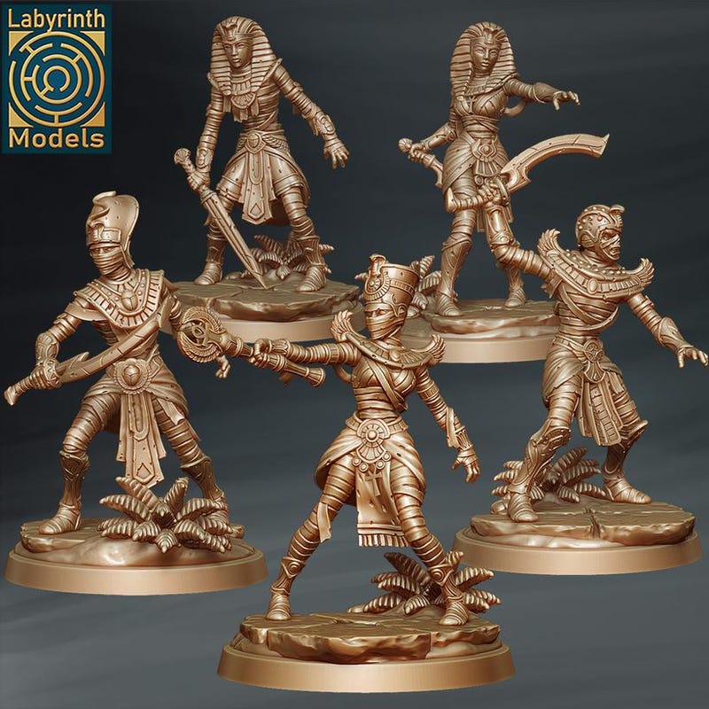 D&d Miniature Egyptian - Etsy
