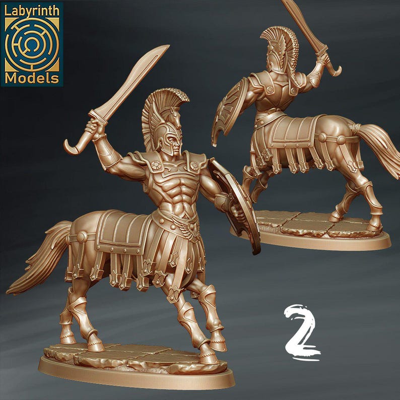 Olympians Armoured Centaurs - Individual/set of 3 Miniatures - D&D ...