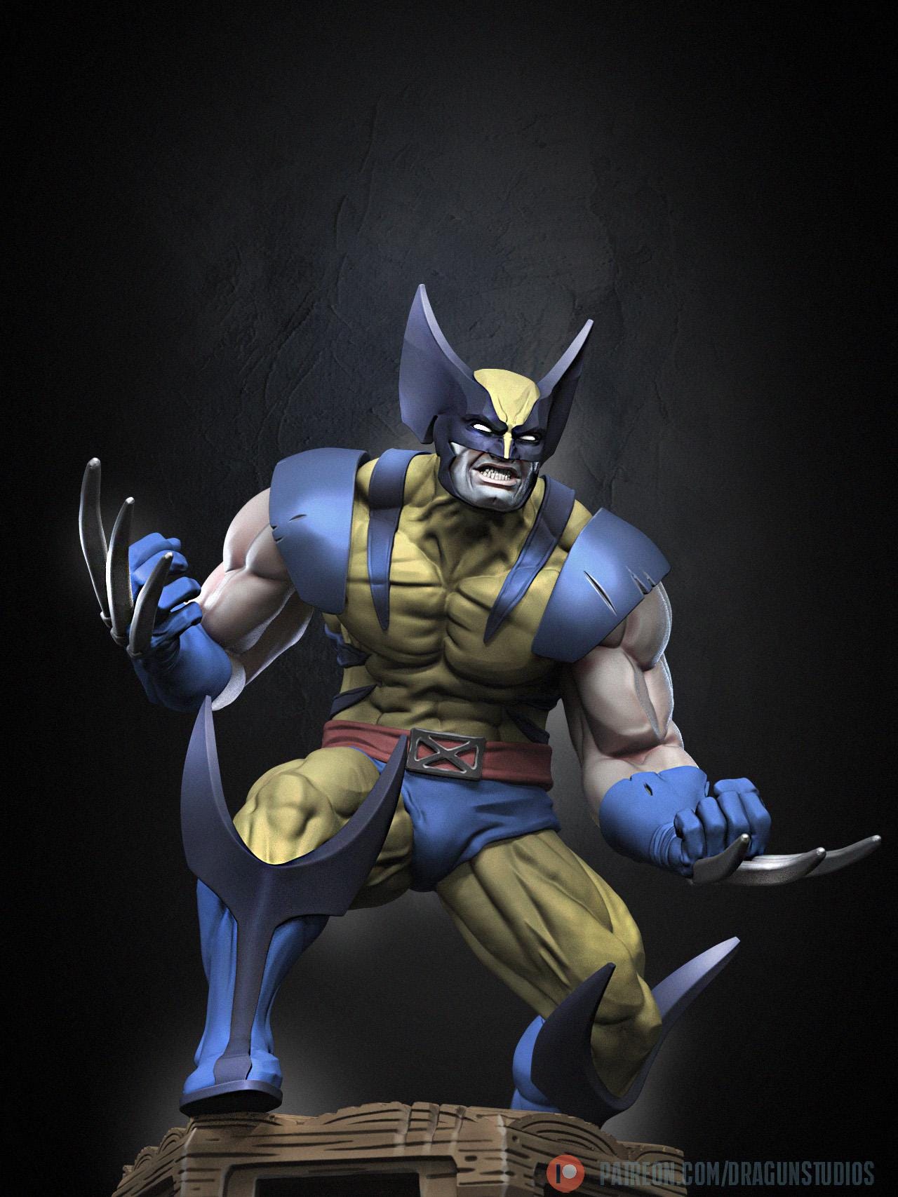 Wolverine Action Pose - Marvel/comic Style Fan Art Dragun Studios ...