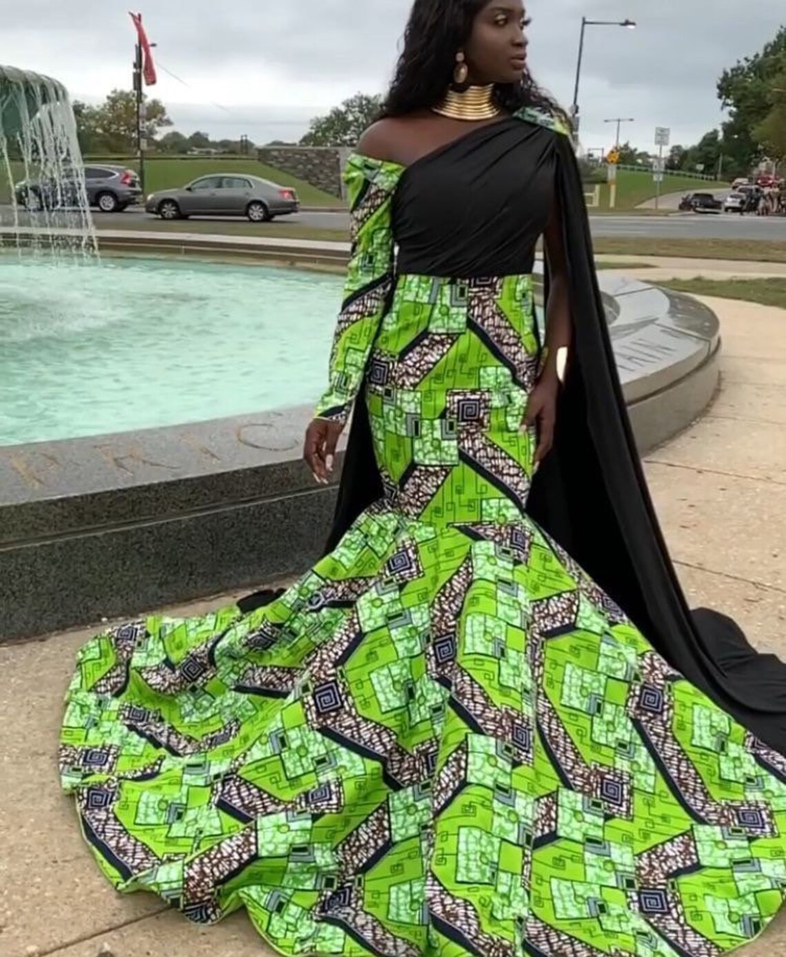 Ankara Prom Dress Kente African Woman Prom Dress african - Etsy