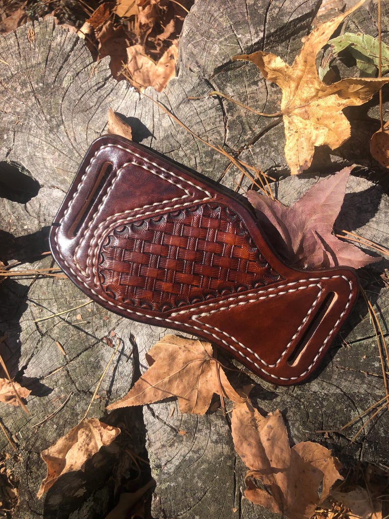 Custom Leather Pancake Knife Sheath/knife Scabbard - Etsy