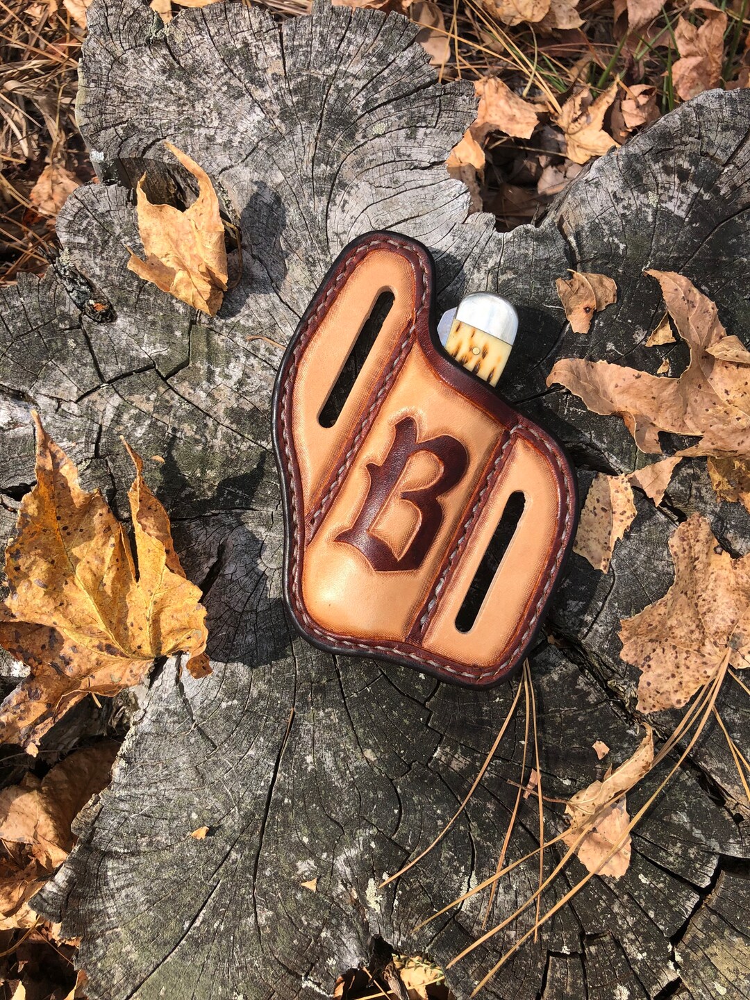 Custom Leather Knife Sheath Custom Pocket Knife Sheath Personalized ...