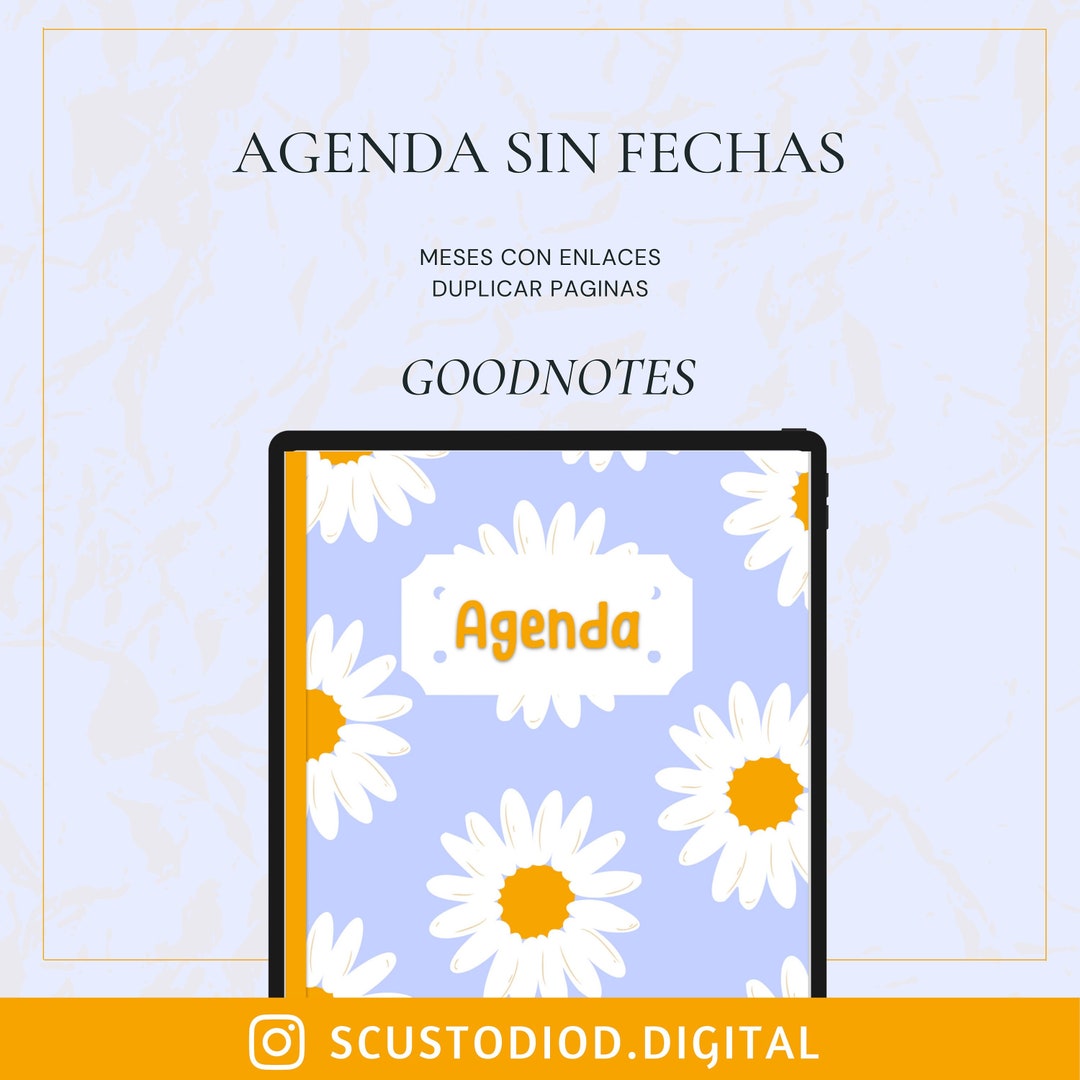 Agenda sin fechas español - Etsy España