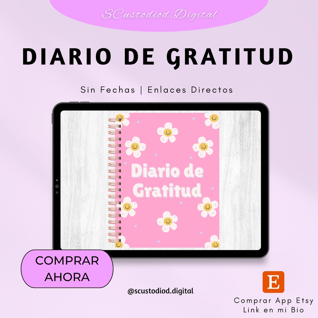 Gratitude Journal in Spanish - Etsy