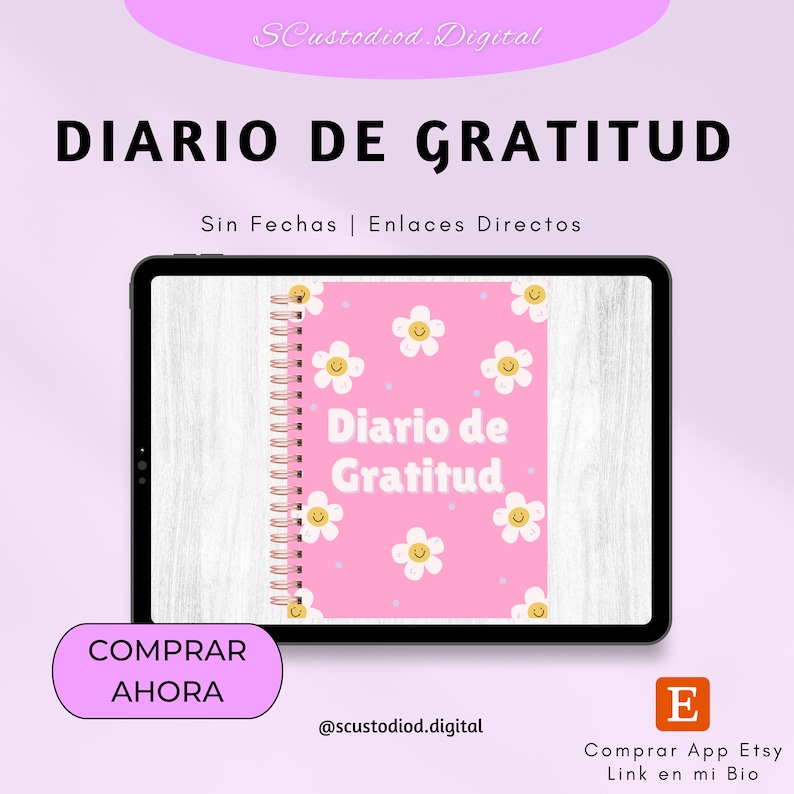 Gratitude Journal in Spanish - Etsy