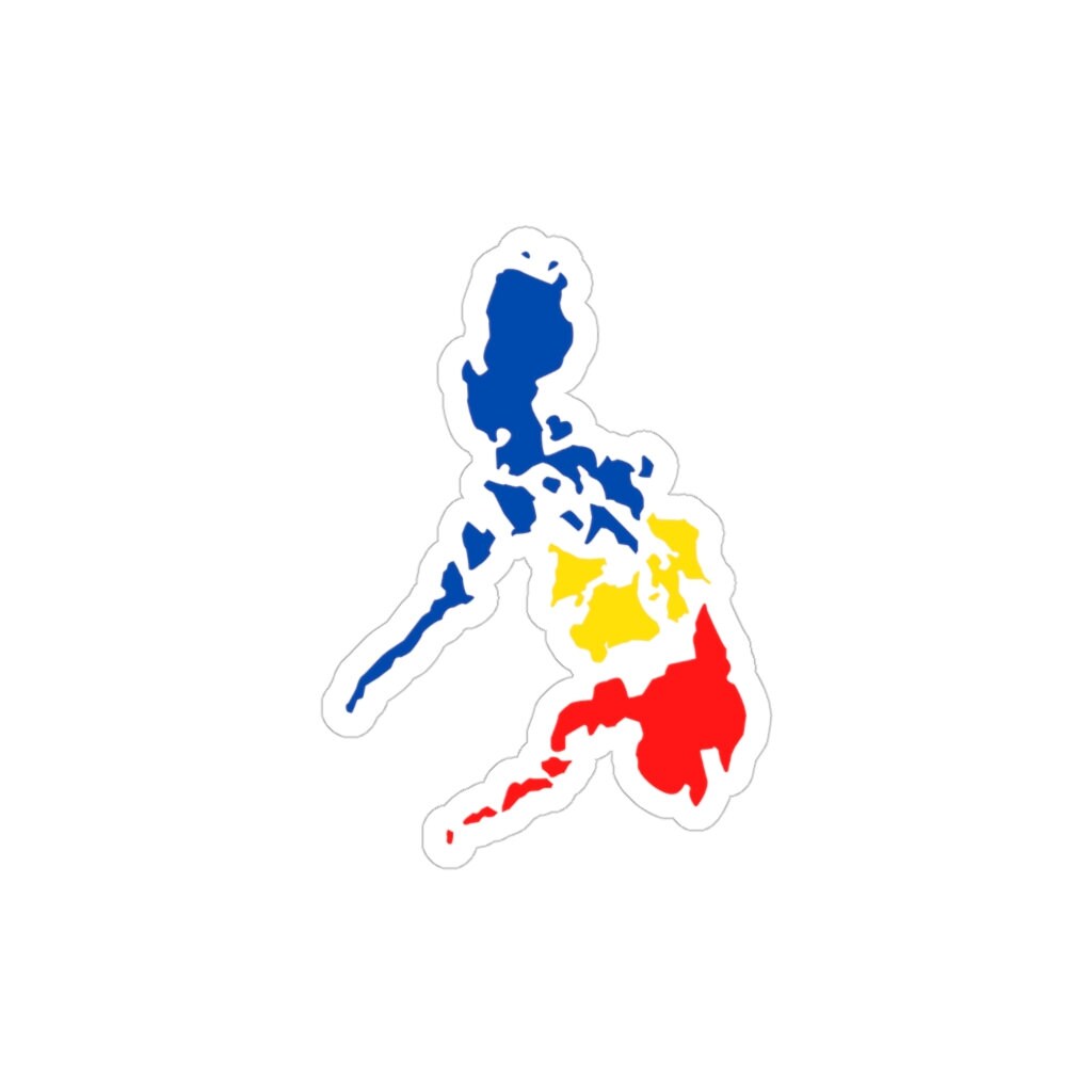 The Philippines Map Transparent Outdoor Stickers Die-cut | Etsy