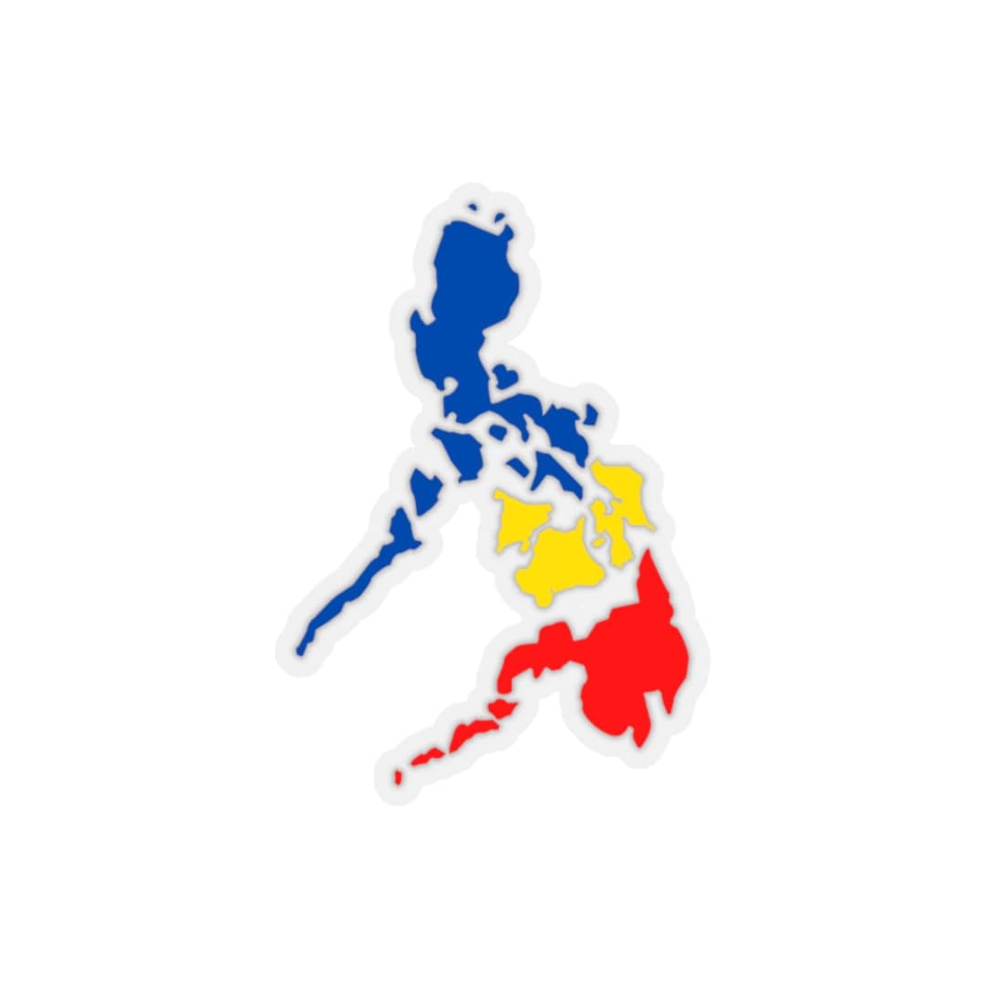 Philippines Map Kiss-cut Stickers - Etsy