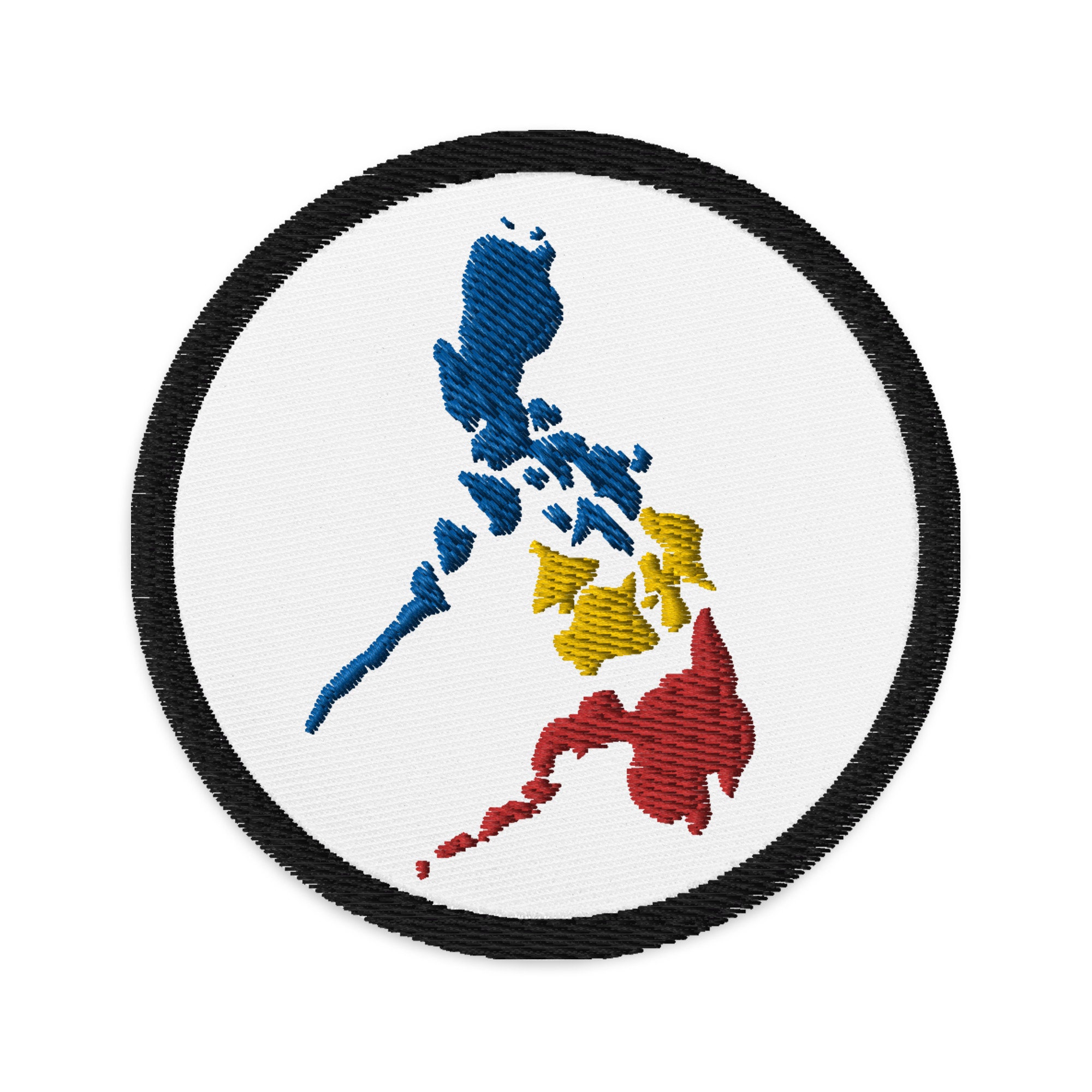 The Philippines Map Embroidered Patches - Etsy