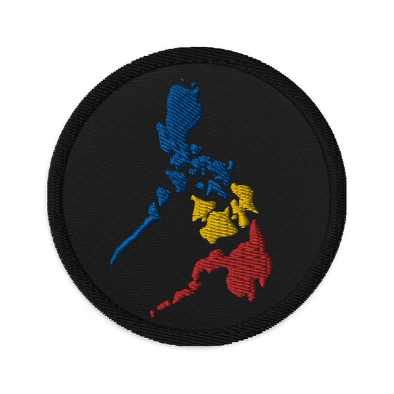 The Philippines Map Embroidered Patches - Etsy