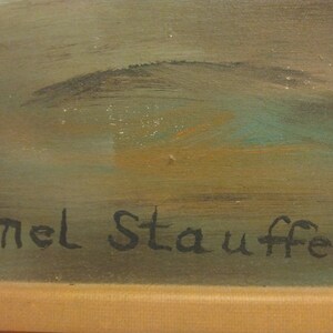 Vintage Oil on Canvas Painting by Mel Stauffer Signed - Etsy