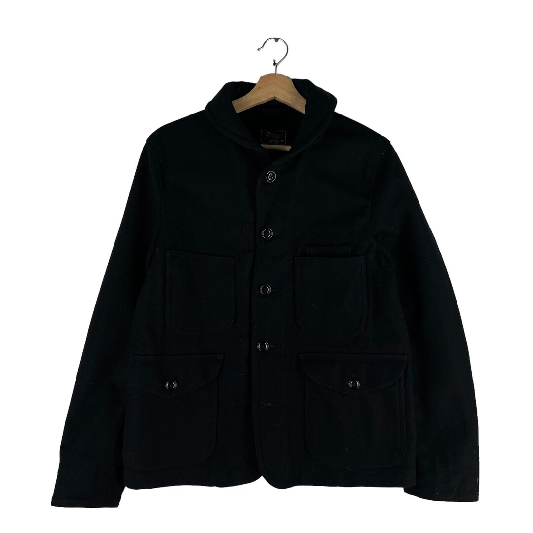 PICK Vintage Wool Work Chore Jacket Button Woolrich Made in Usa Rich ...