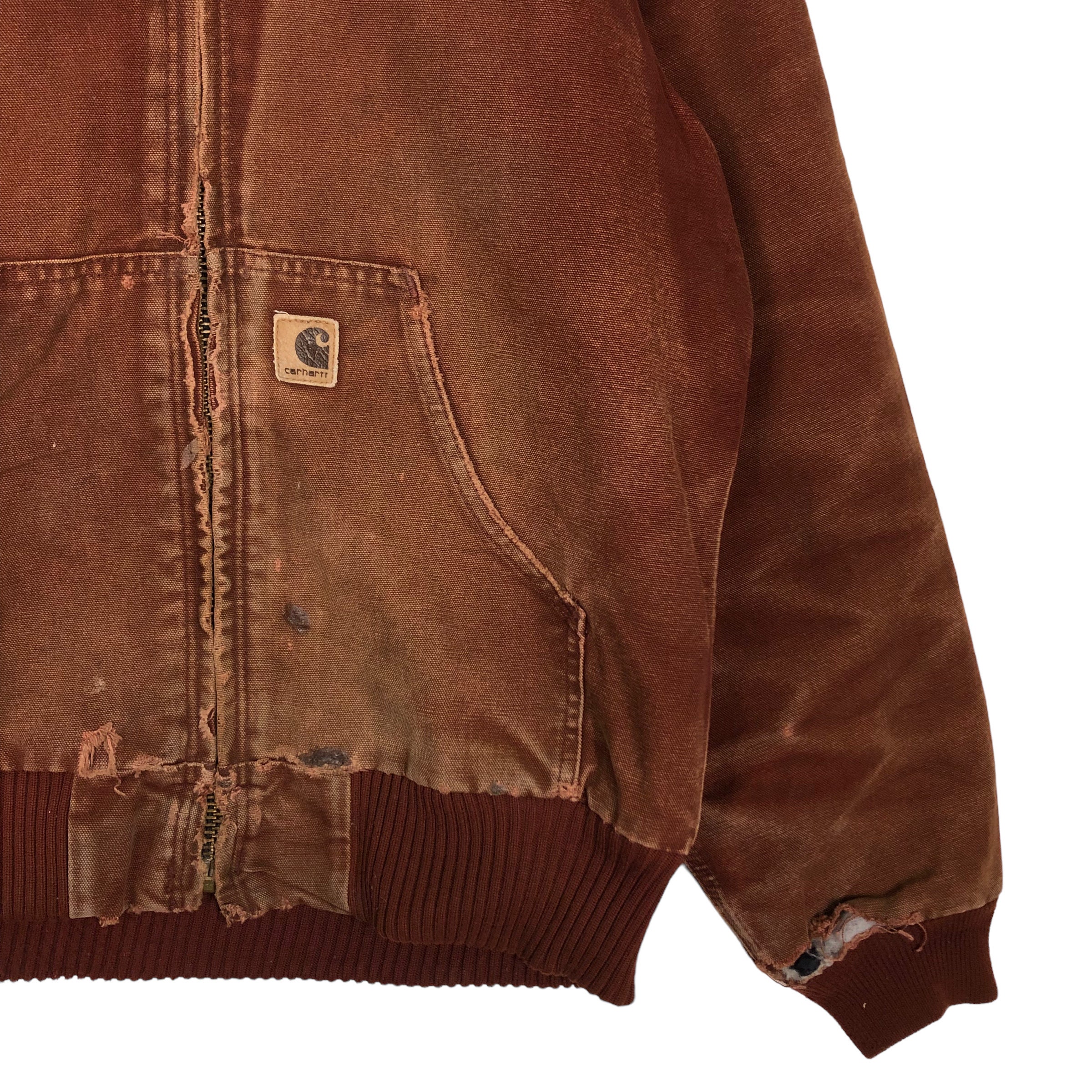 PICK!!! Vintage Distressed Chore Jacket Duck Canvas Carhartt USA Hoodie ...