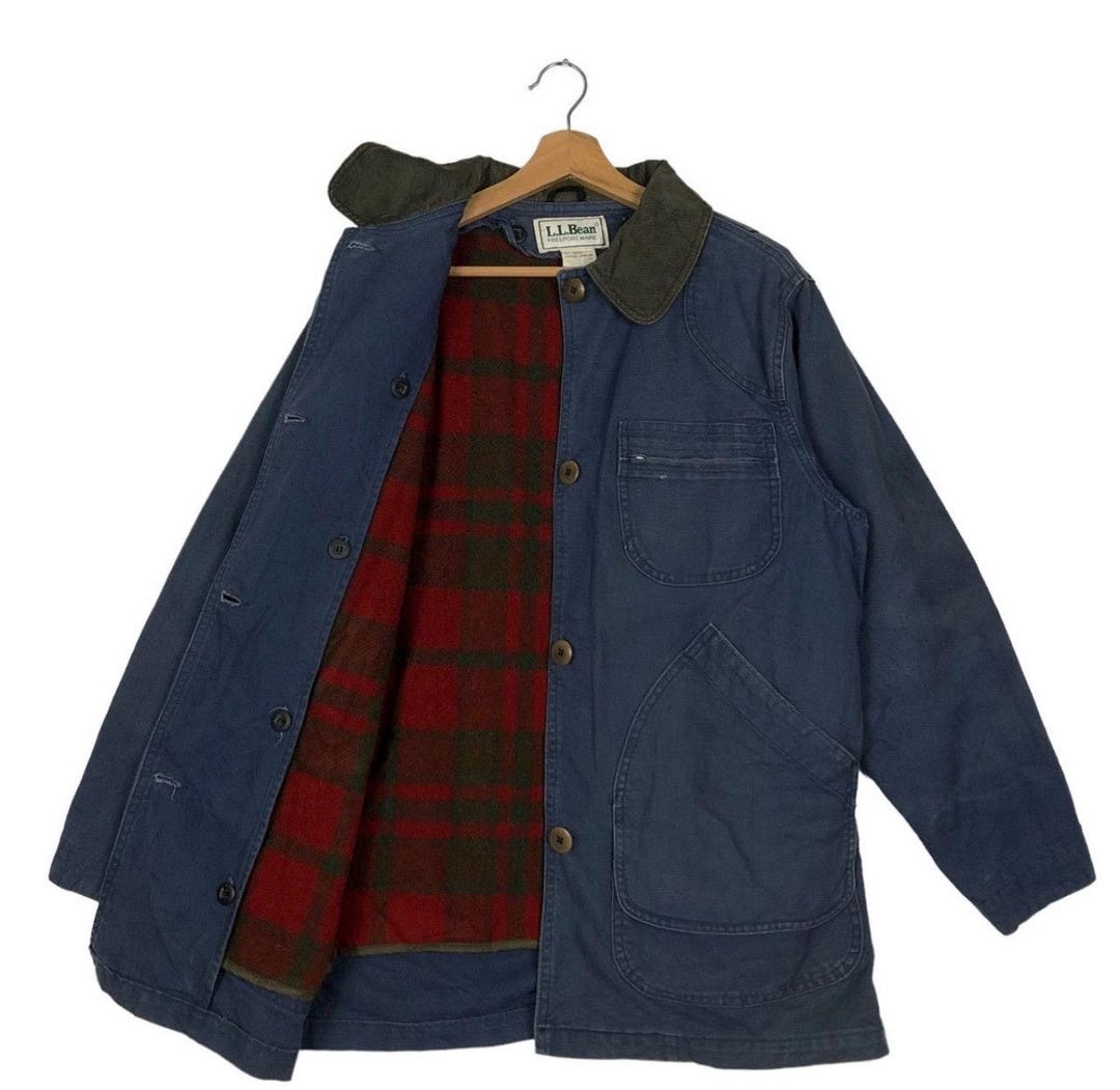 PICK!!! Vintage Detroit Chore Worker Jacket L.l.bean Freeport Maine ...