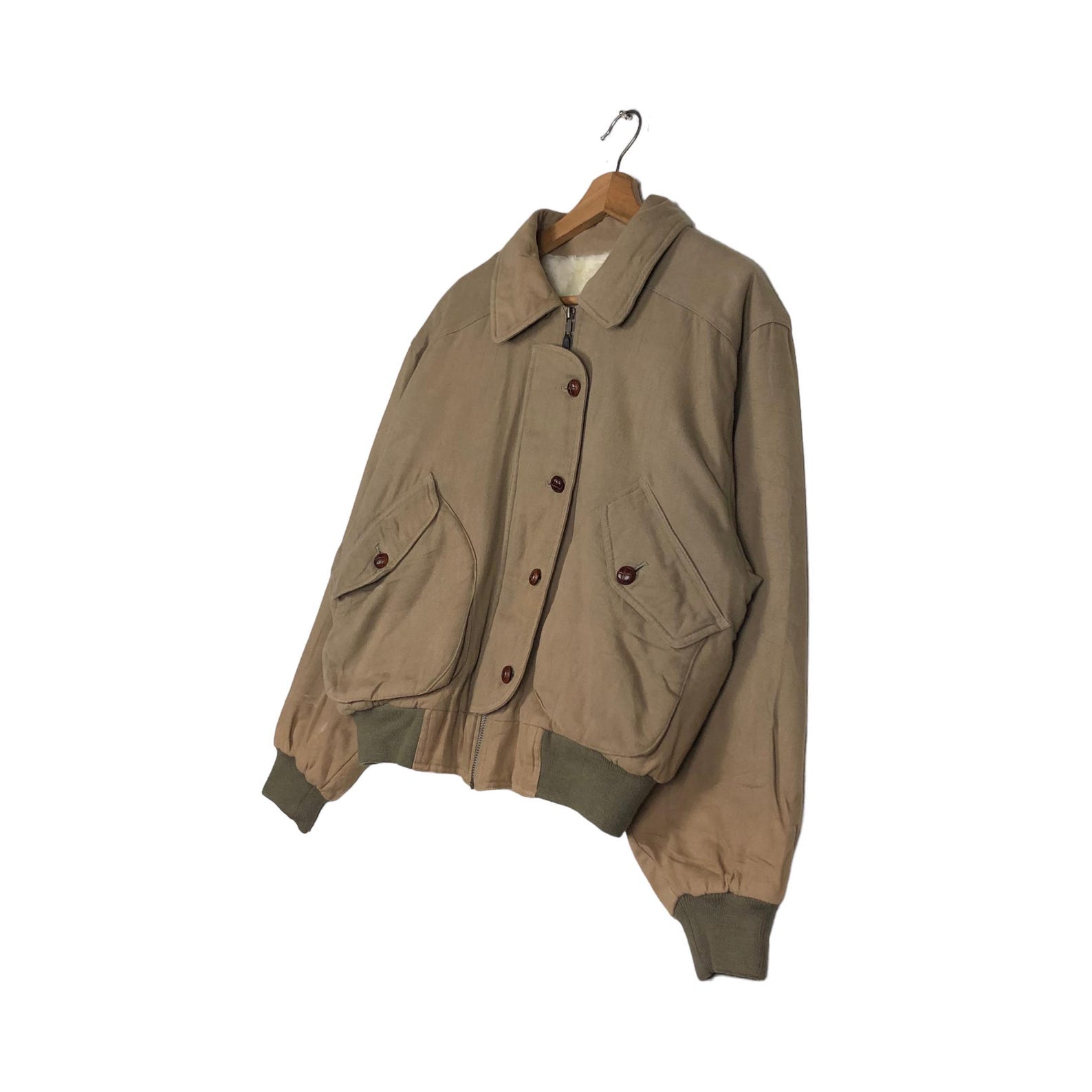 Vintage Cropped Biker Bomber Jacket Flat Barletta Big Logo Over Design ...