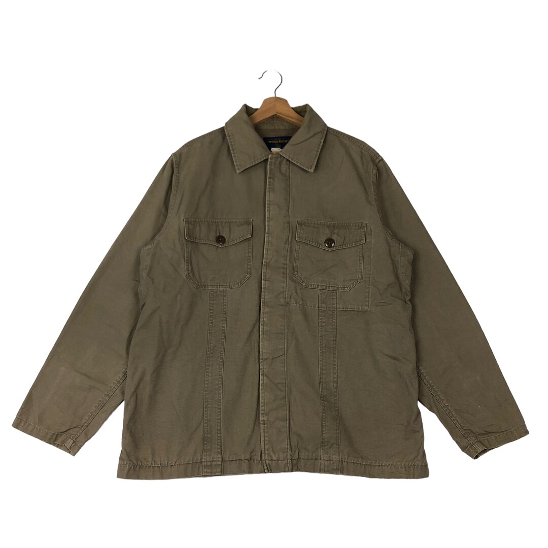 PICK!!! Vintage Chore Work Jacket Woolrich Duck Canvas Detroit Button ...