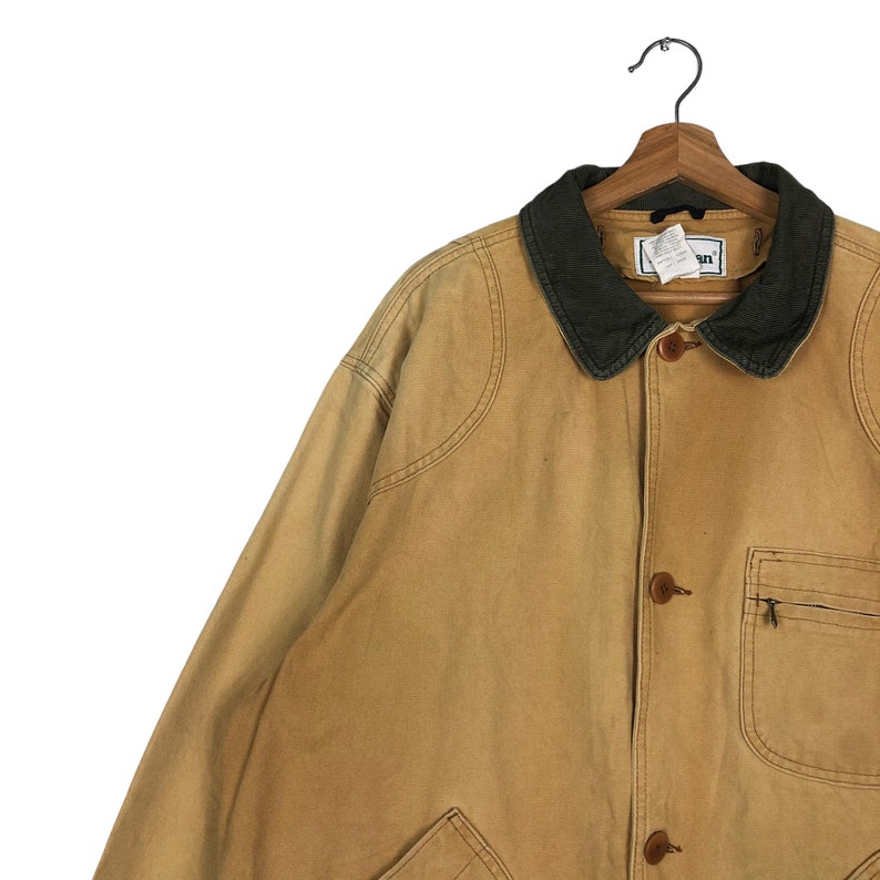 PICK!!! Vintage Hickory Chore Detroit Work Jacket L.l.bean USA Rusty ...