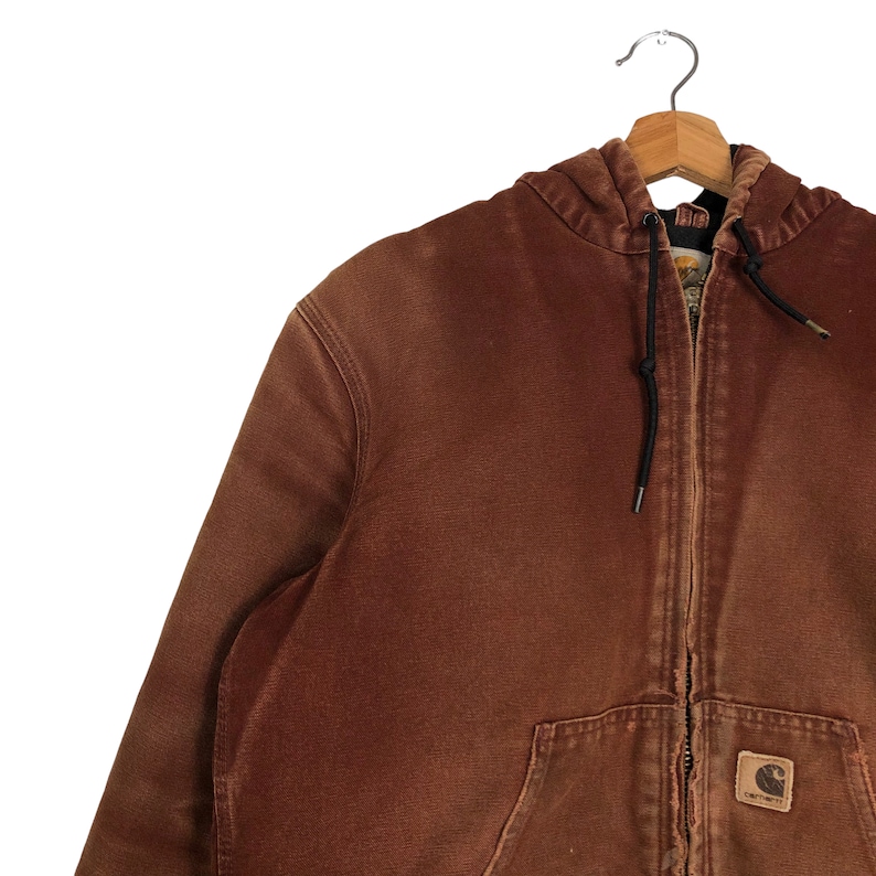 PICK!!! Vintage Distressed Chore Jacket Duck Canvas Carhartt USA Hoodie ...