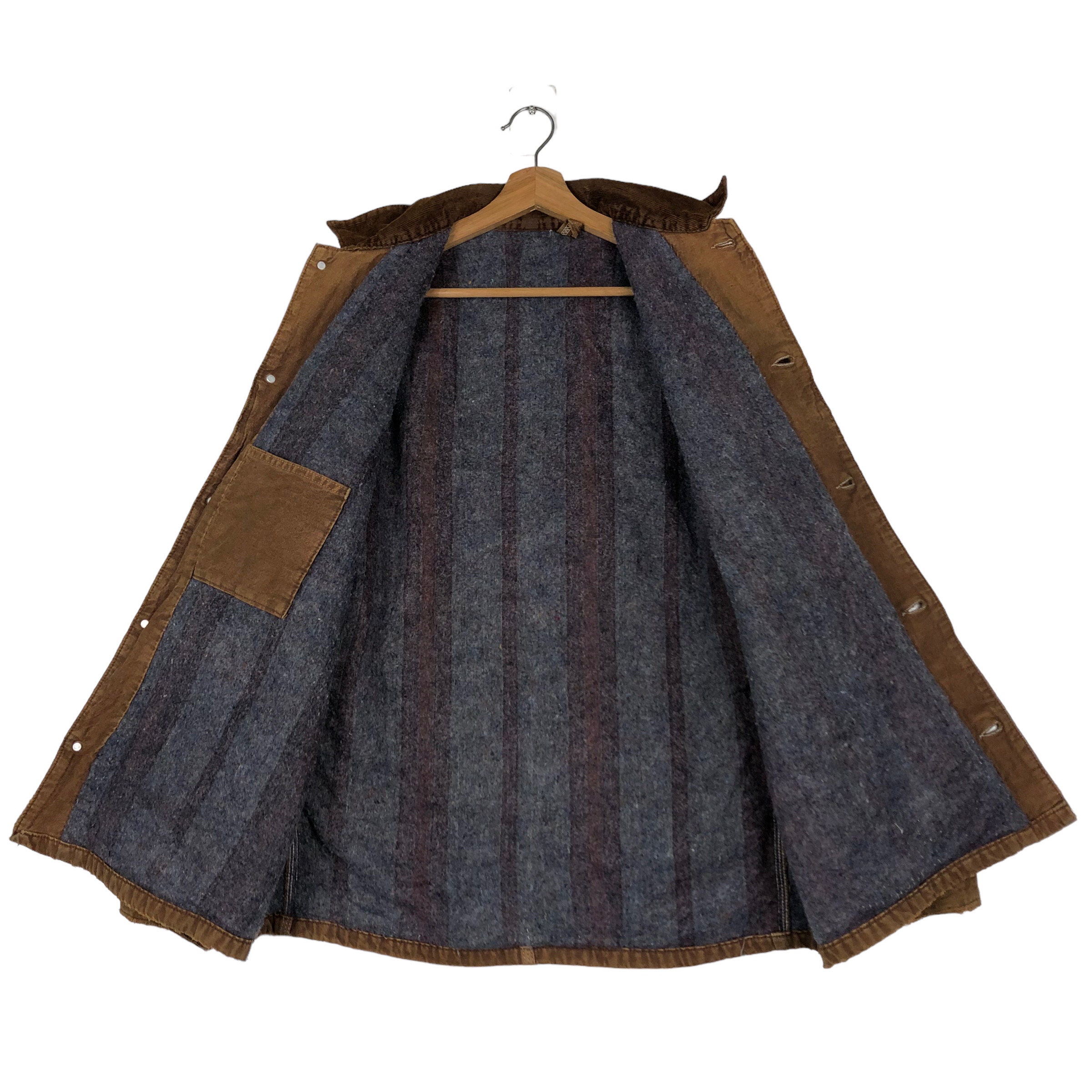 PICK!!! Vintage Carhartt Detroit Chore Jacket Blanket Multi Pocket ...