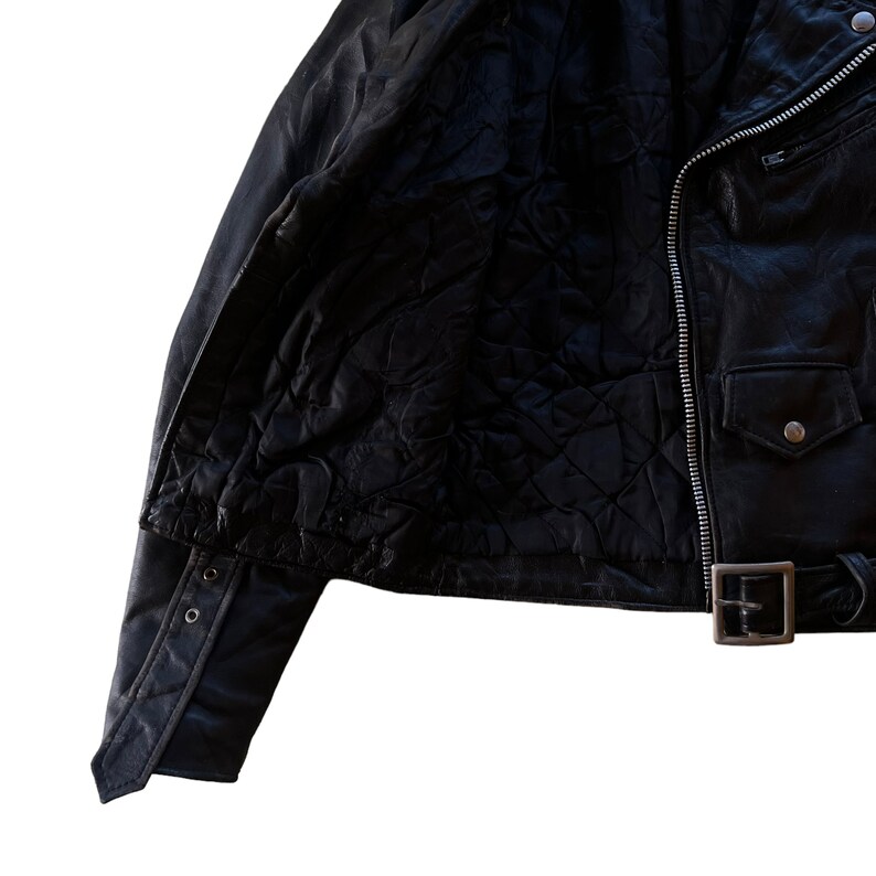 Vintage Protech Leather Cafe Racer Jacket, USA Made (medium) - Etsy