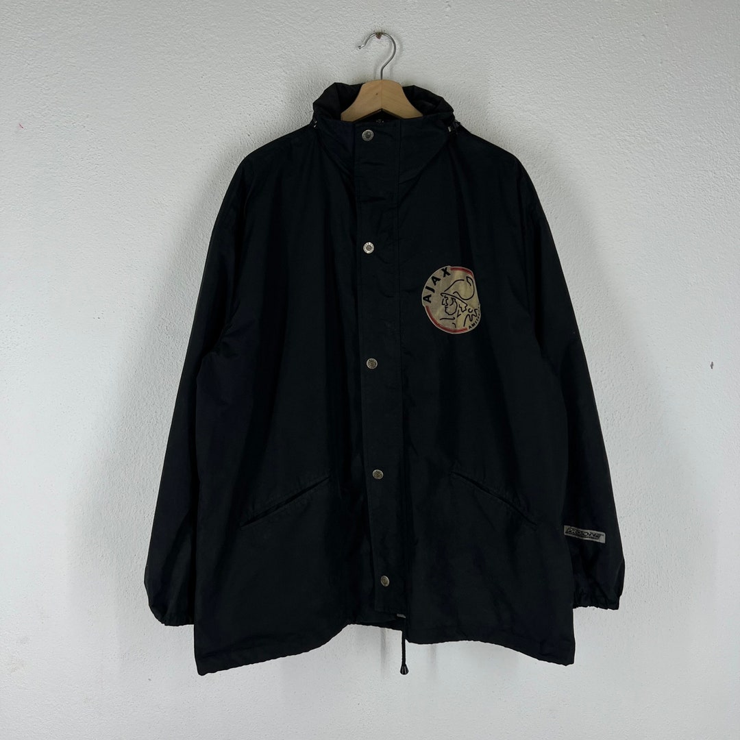Vintage Ajax Amsterdam Survival Coach Jacket Big Logo Streetwear Design ...