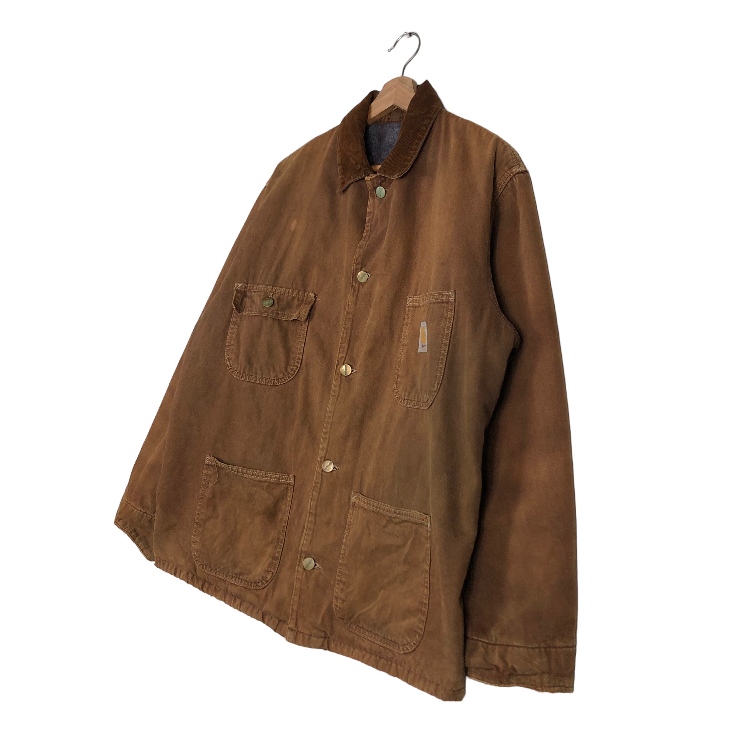 PICK!!! Vintage Carhartt Detroit Chore Jacket Blanket Multi Pocket ...