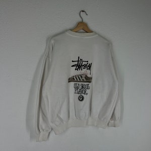 PICK!!! Vintage Sweatshirt Stussy Old Skool Flavor Big Logo Very Rare Streetwear Style ...