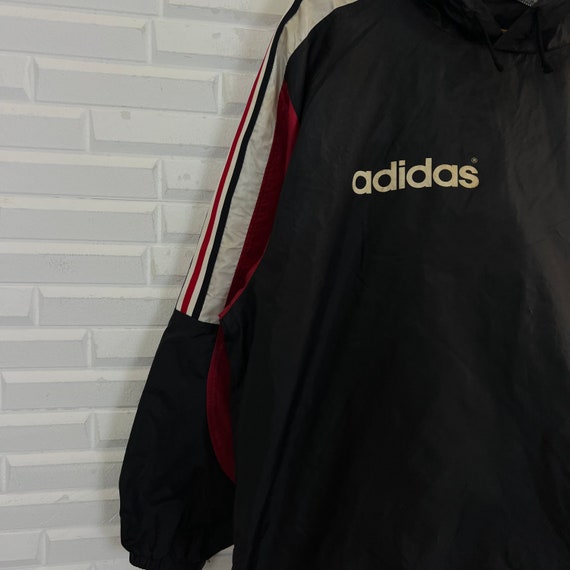 Vintage Adidas Big Logo Coach Jacket by Descente Japan - Gem