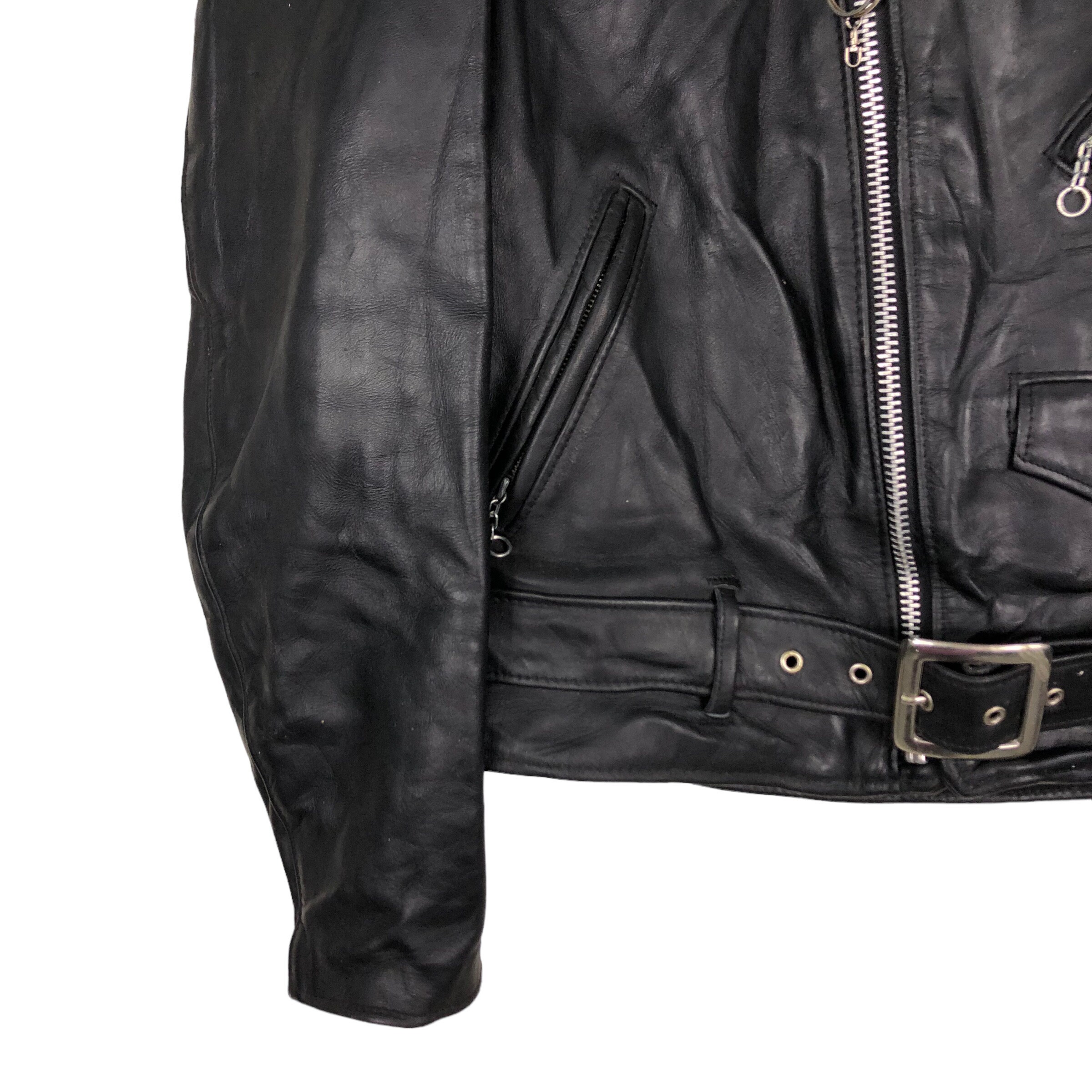 Vintage Schott Perfecto Leather Biker Jacket, USA Made (size 39) - Etsy