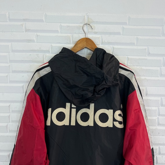 Vintage Adidas Big Logo Coach Jacket by Descente Japan - Gem