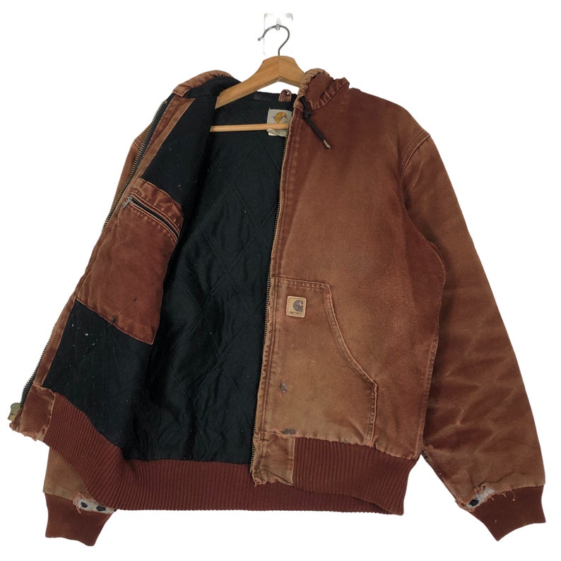 Vintage Distressed Carhartt Duck Canvas Chore Jacket USA (M) - Etsy