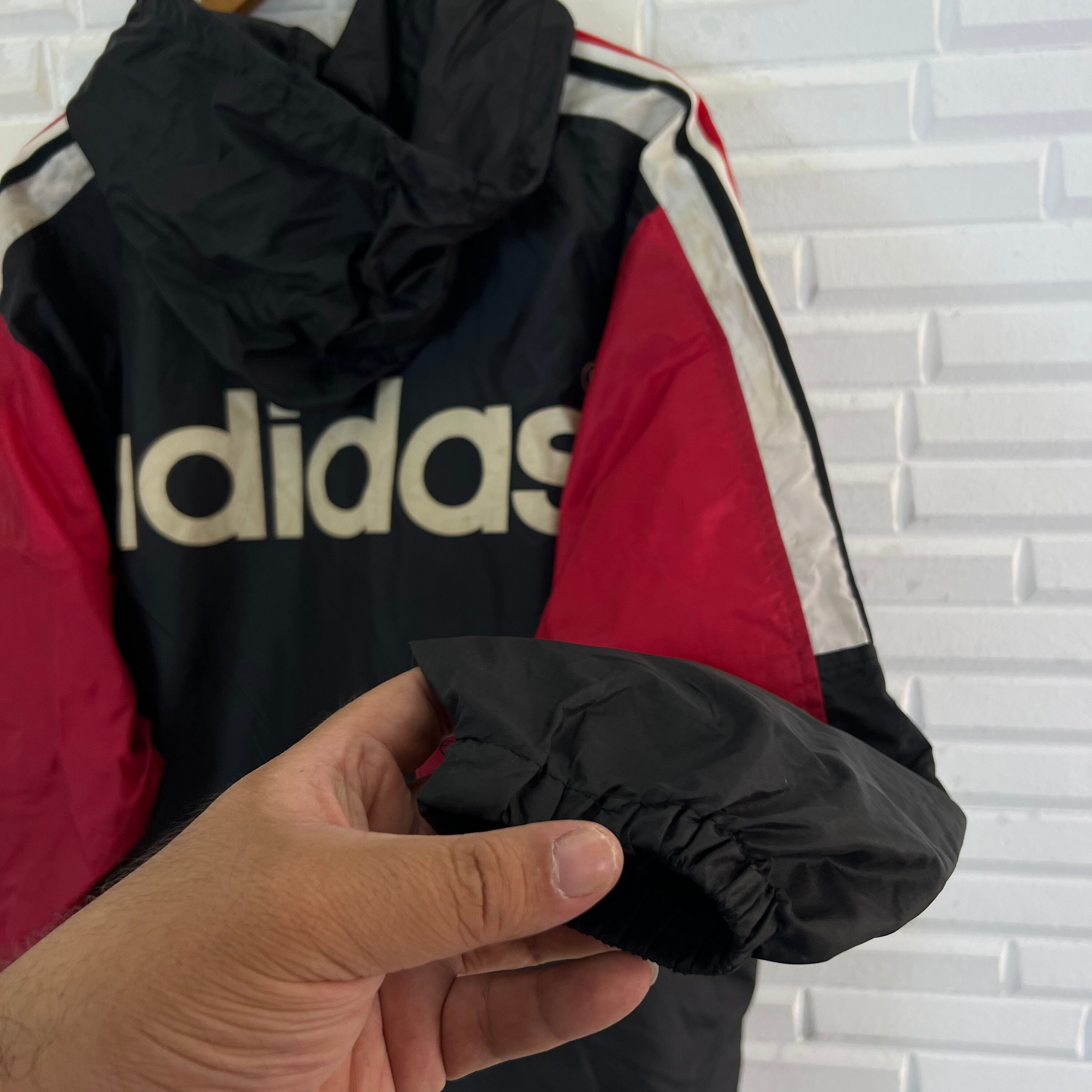 Vintage Adidas Big Logo Coach Jacket by Descente Japan - Etsy