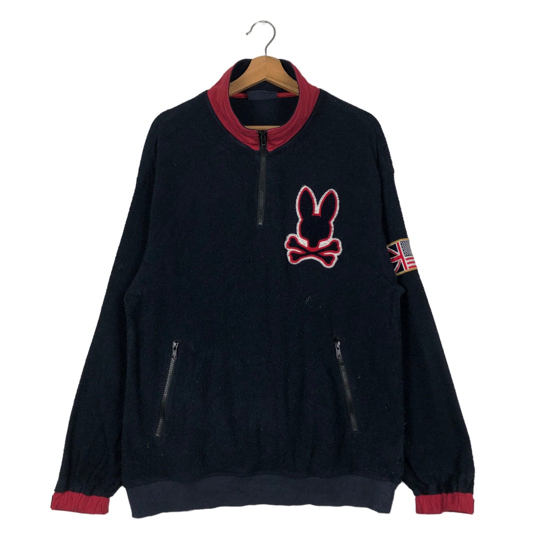 2005 Zipper Jacket Psycho Bunny by Robert Godley Big Logo - Etsy