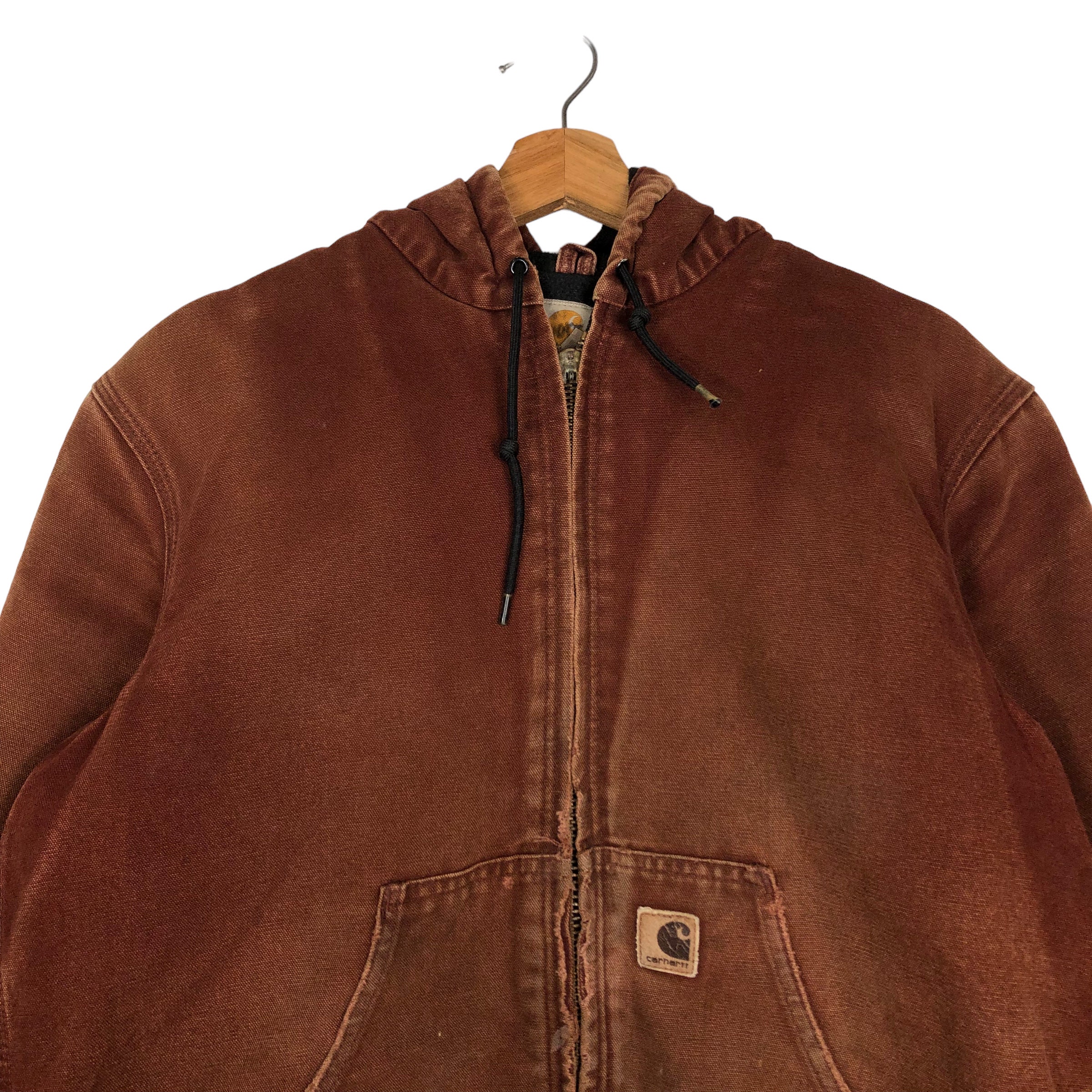 PICK!!! Vintage Distressed Chore Jacket Duck Canvas Carhartt USA Hoodie ...