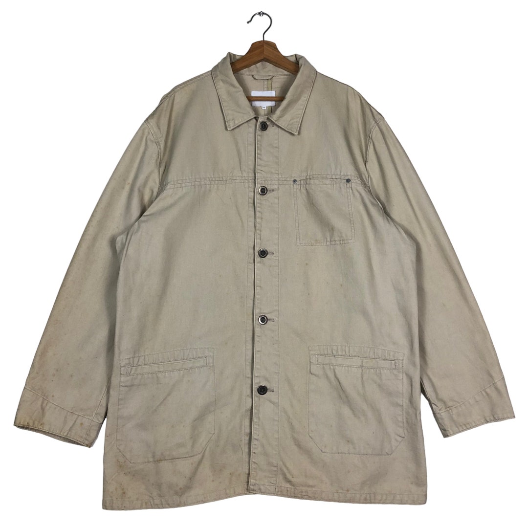 Vintage Canvas Chore Jacket, Japan Made Worker Coat, Size 4L - Etsy