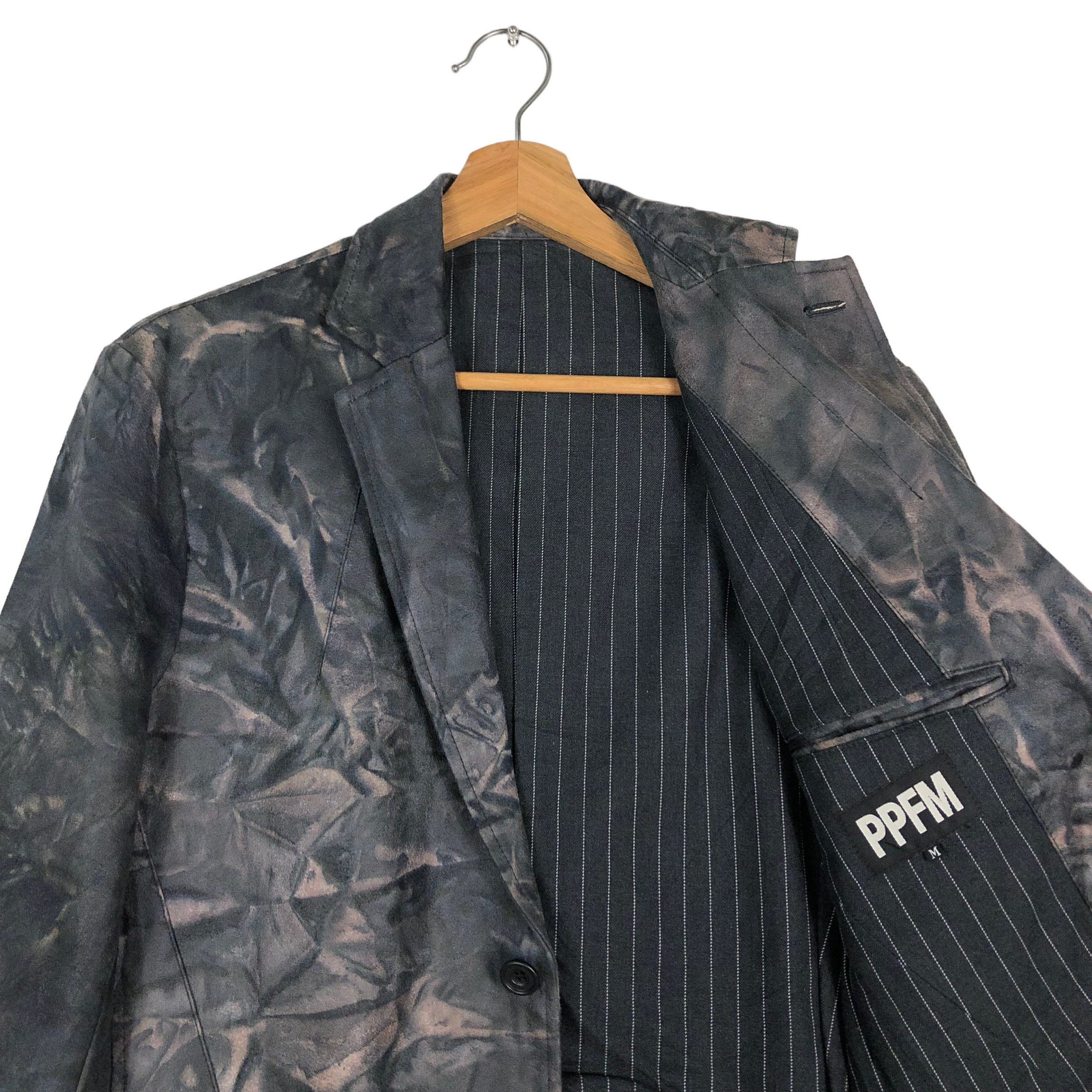 Rare Design Chore Jacket Rusty Flower PPFM Japan Made Wrinkled Coating ...