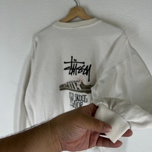 PICK!!! Vintage Sweatshirt Stussy Old Skool Flavor Big Logo Very Rare Streetwear Style ...