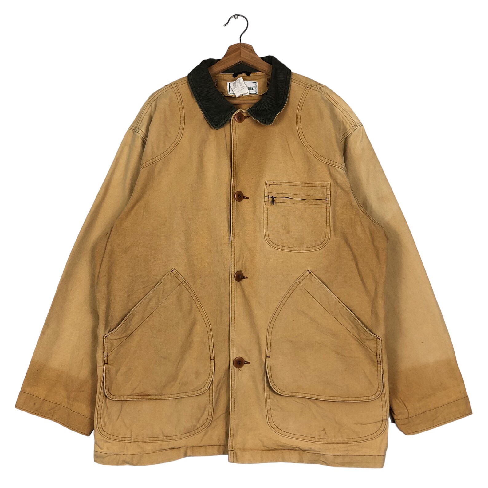 PICK!!! Vintage Hickory Chore Detroit Work Jacket L.l.bean USA Rusty ...