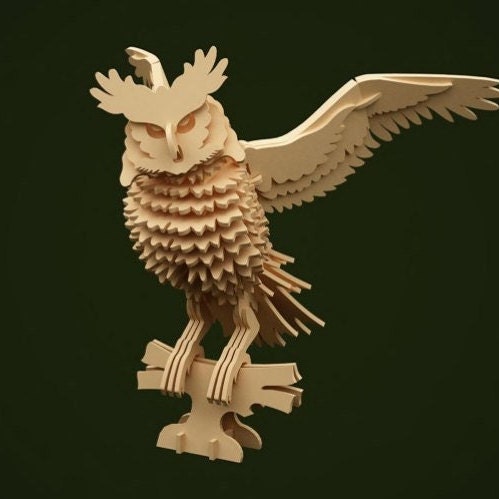 Wood and Metal Laser Cutting 3D Animals Bundle Premium, Laser Cutting ...